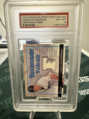2002 Bowman Draft Freshman Fiber Relic #FF-JWS Jason Standridge Tampa ...