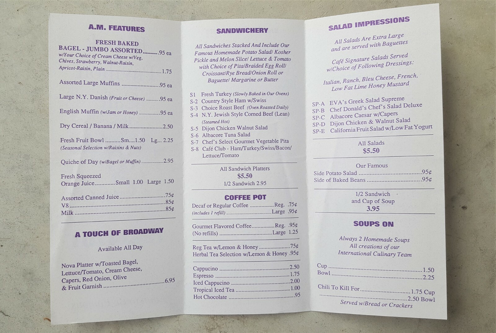 VTG Kapok Pavilion Cafe Menu W/Mystery Dinner Theatre Kapok Tree ...