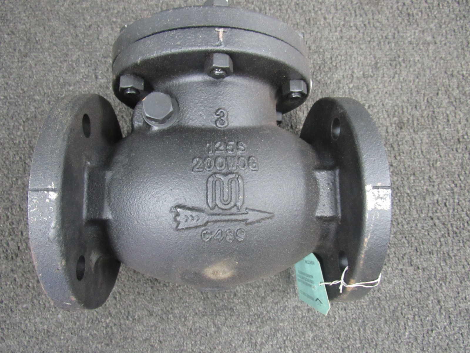 MILWAUKEE VALVE CO. 3" CAST IRON SWING CHECK VALVE 125S 200WOG C489 | eBay