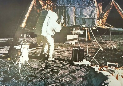 VTG NASA Photo Print APOLLO 12 Astronaut Bean Quadrant II Lunar Module ...
