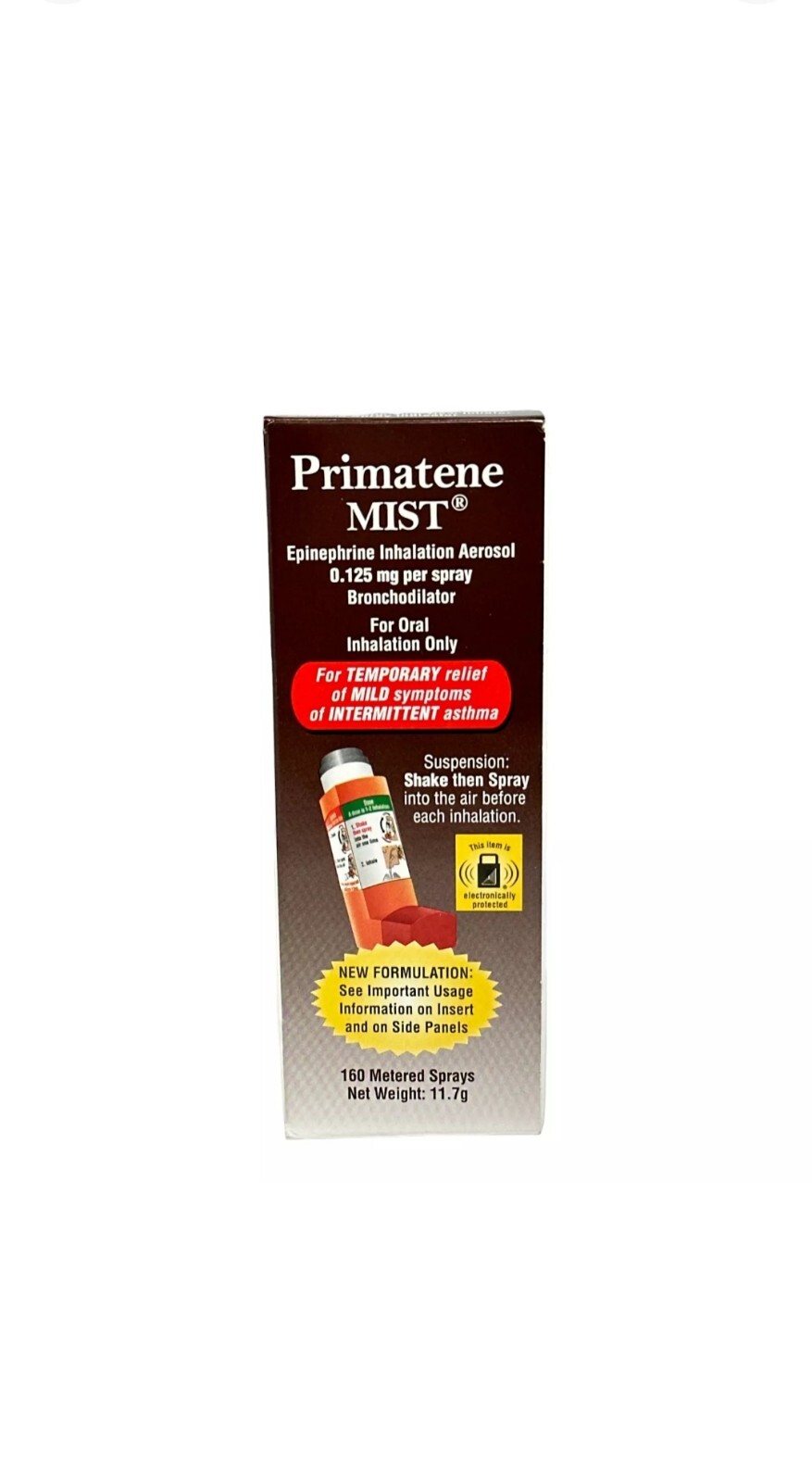 Primatene Mist Epinephrine Inhalation Aerosol 0.125mg Bronchodilator ...