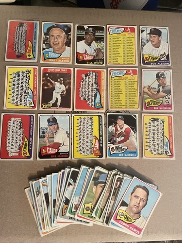 1965 Topps Baseball Set Starter With Listed Cards VG+/EX No Dupes 59 ...