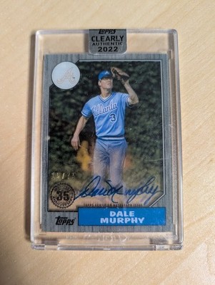 2022 Topps Clearly Authentic Dale Murphy 1987 Auto #87TBA-DMU Braves | eBay