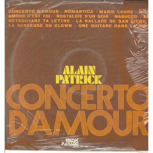 Alain Patrick Lp Vinyle Concerto D'Amour / Cetra Music Parade Neuf | eBay