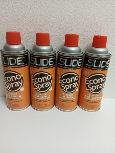 8 PACK Mold Release Agent Slide Econo Spray Silicone Base 10 Oz Spray ...