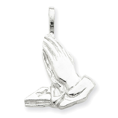 Sterling Silver Praying Hands Charm QC539 | eBay