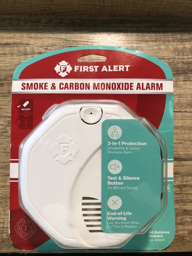 First Alert Smoke & Carbon Monoxide Alarm Wireless White Batteries ...