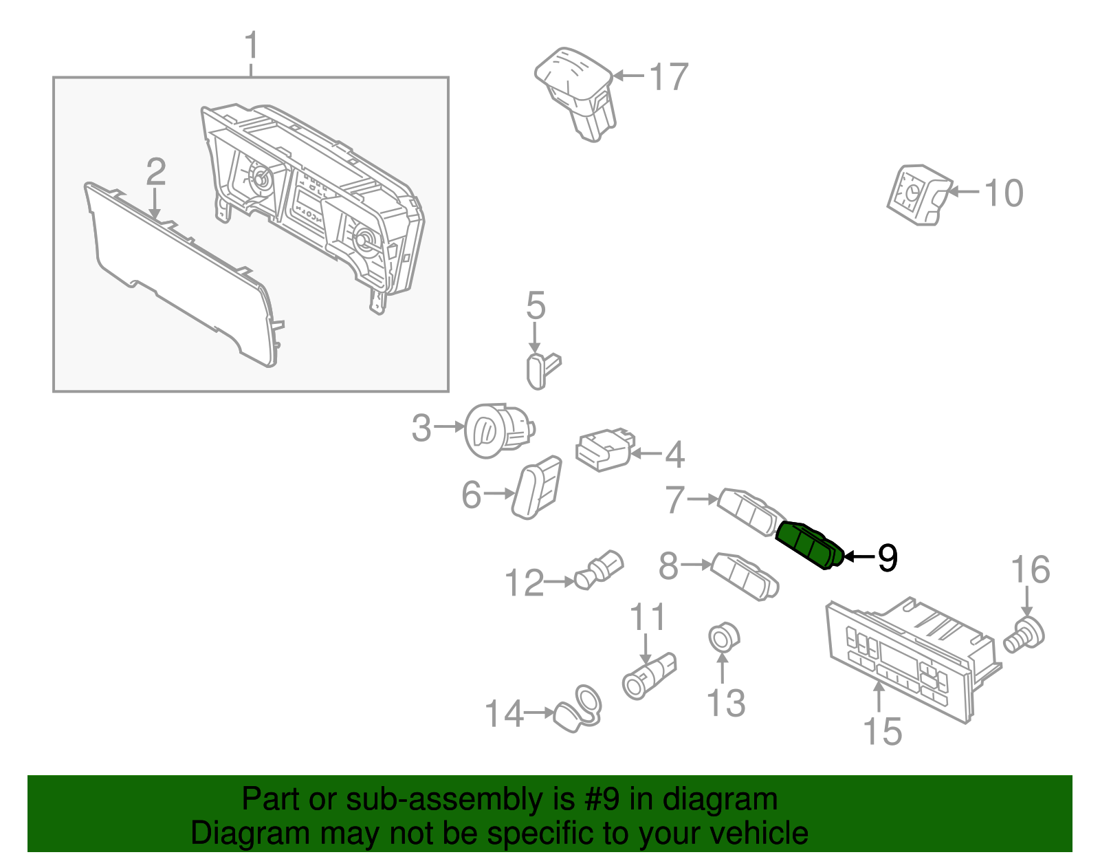 Genuine Ford Switch Assembly 7L7Z-13D730-BA for sale online | eBay