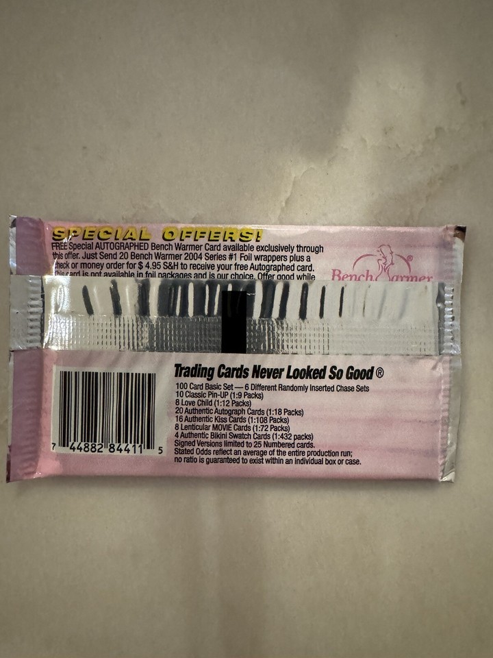 2004 Benchwarmer Series 1 Trading Cards Factory Sealed Pack. 8 Cards ...