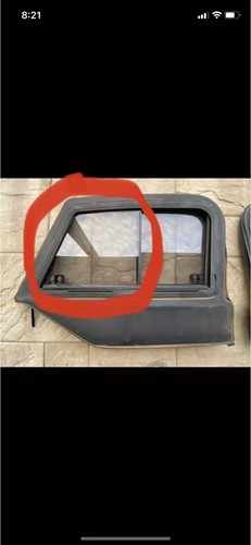97-06 Jeep Wrangler TJ Half Door Drivers Side Upper Sliding Window ...