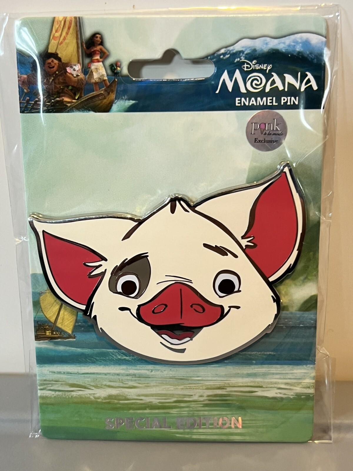 Disney Pin Pink a la Mode Portrait Series Pua #3 Happy Face Expression ...