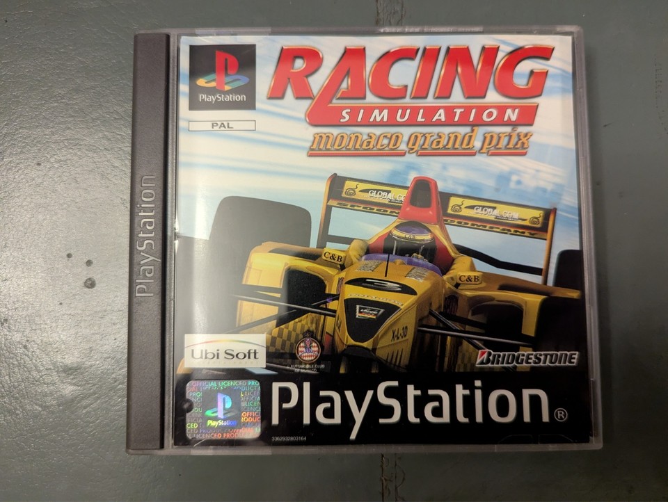 Monaco Grand Prix Racing Simulator 2 - PS1 - PAL - Game, Manual , Case ...