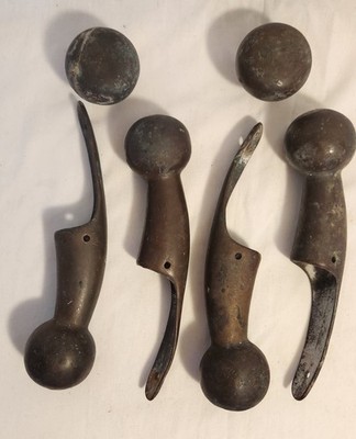 4 Vintage Hame Ball Knobs And 2 Vintage Ball Tops | eBay