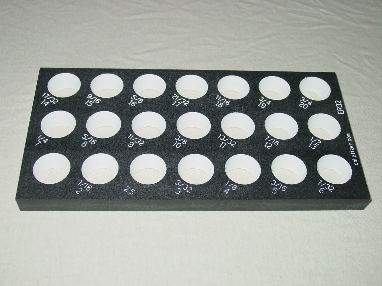 ER32 Metric Collet Rack 2-20mm -w/Sizes- Organizer Set Holder Stand CNC ...