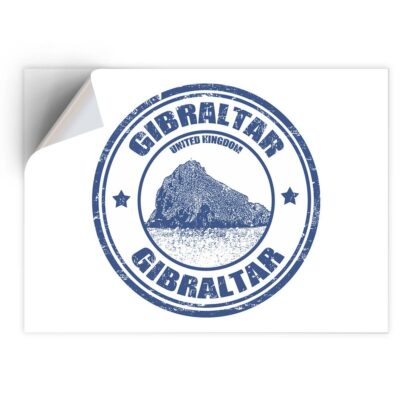1 x Vinyl Sticker A4 - Gibraltar United Kingdom #4712 | eBay UK