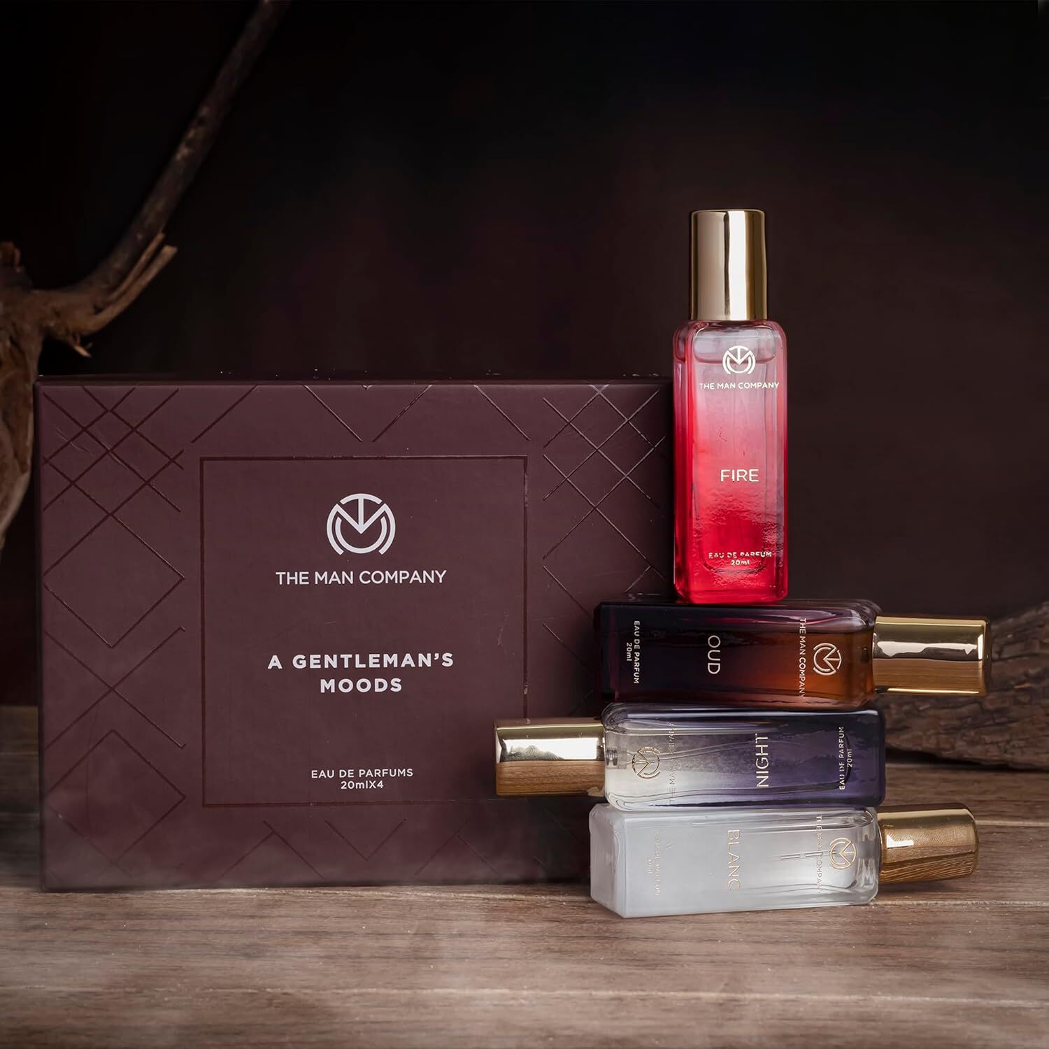 The Man Company Oud, Fire, Night, Blanc Eau De Perfume 20ml Each Set Of ...