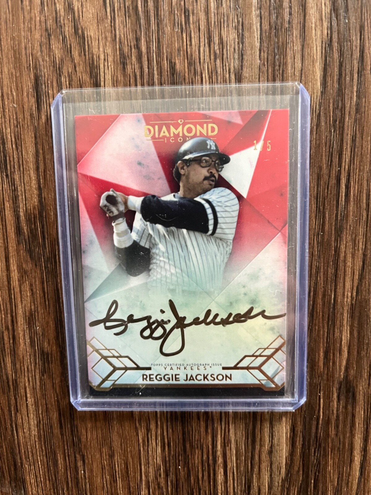 2020 Topps Diamond Icons - Autographs Red #AC-RJ Reggie Jackson /5 (AU ...