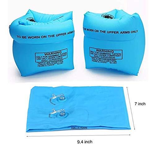 4-6 Pack PVC Arm Floaties for Adults Kids Inflatable Swim Arm Bands ...