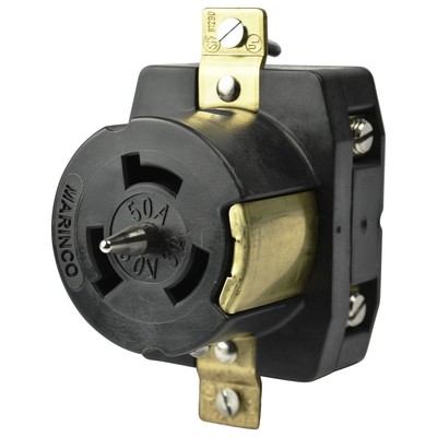 Marinco Power Products CS8169 50A 3 Phase 480V 3P4W Locking Receptacle ...