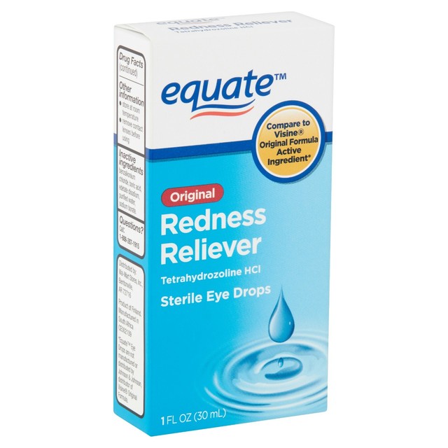EQUATE Original Redness Reliever Eye Drops 1 FL Oz Compare to Visine ...