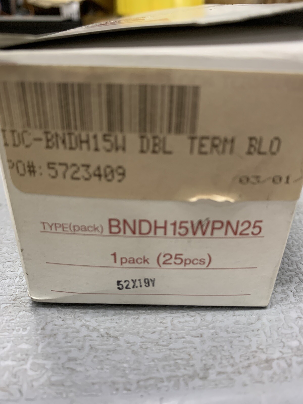BNDH15WPN25 Pan Block Terminal | eBay