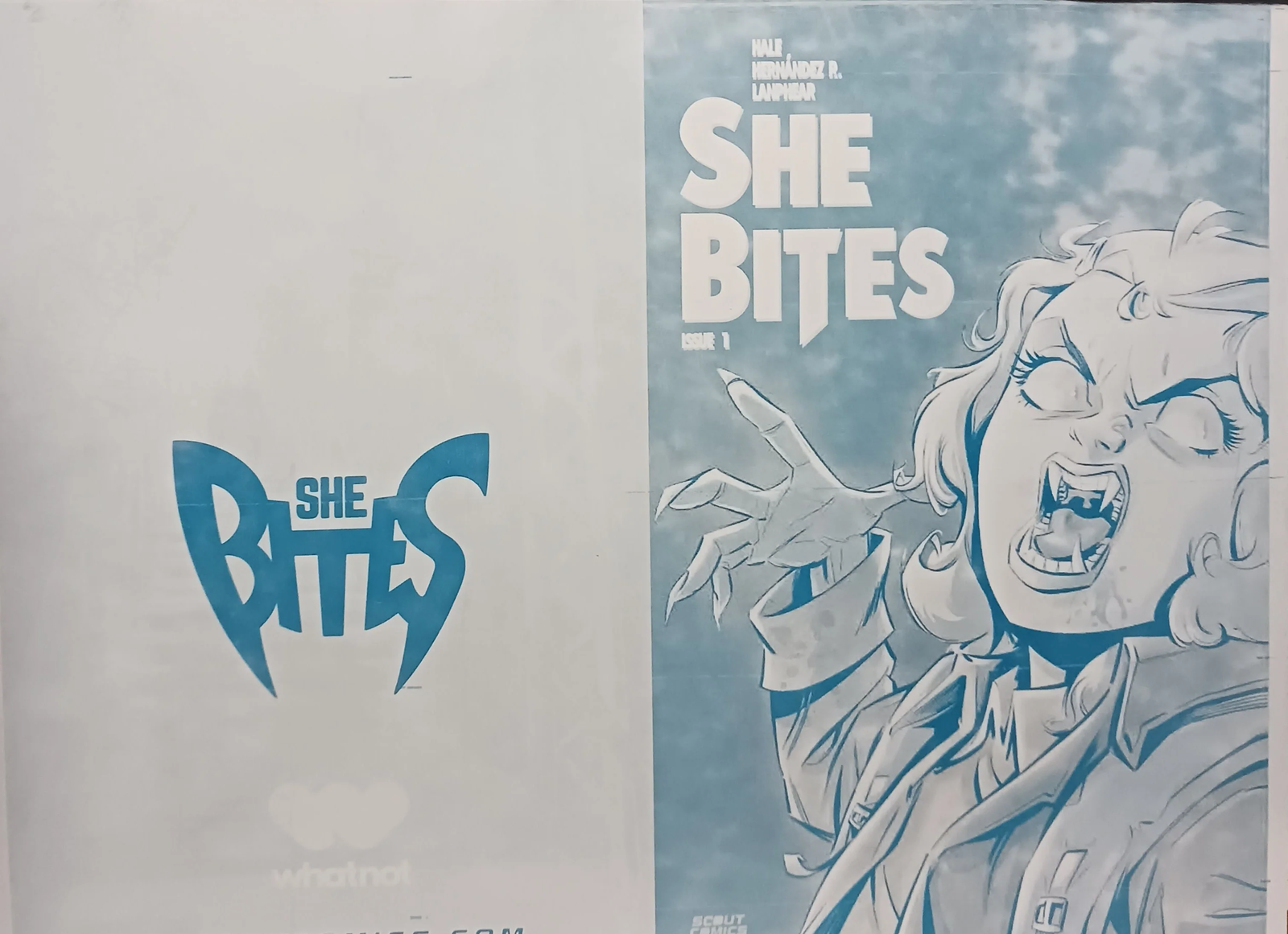 She Bites #1 - Webstore Exclusive - Cover - Cyan - Comic Printer Plate ...