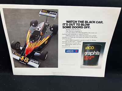 1988 ARCO GRAPHITE MOTOR OIL 13"X18" ORIGINAL PRINT AD PROOF | eBay