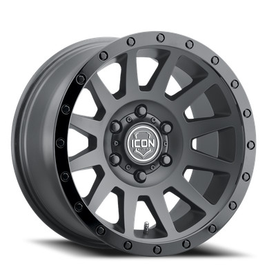 Icon Alloys Compression Dbl Blk 17X8.5 6X139.7 25mm Wheel For 19-23 ...