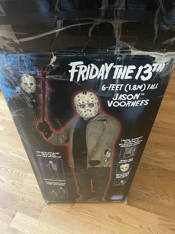 FRIDAY THE 13TH Lifesize Jason Voorhees animatronic Spirit Halloween ...