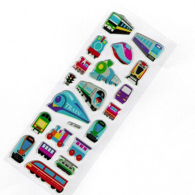 Kids Crafts Learning Activity Fun Stickers: Trains Locomotives Rail ...