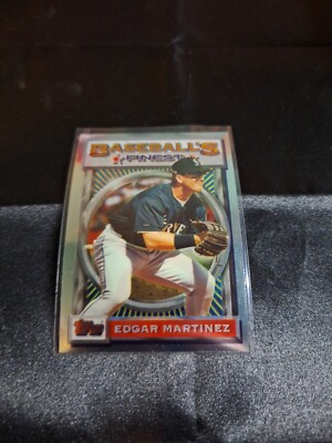 1993 TOPPS FINEST BASEBALL NRMT-MT #190 EDGAR MARTINEZ SEATTLE MARINERS ...