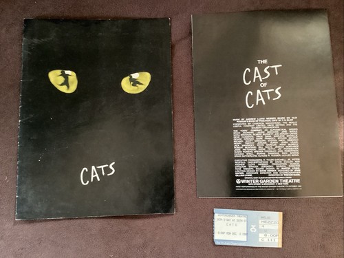 CATS 1985 Broadway Musical Program Winter Garden Program w/Insert ...