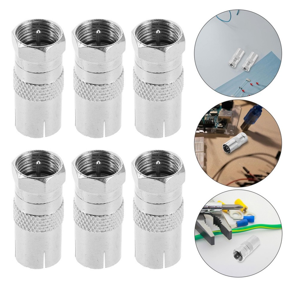 16 Pcs Cable Adapter Connectors Aerial Coaxial Antenna Installation ...