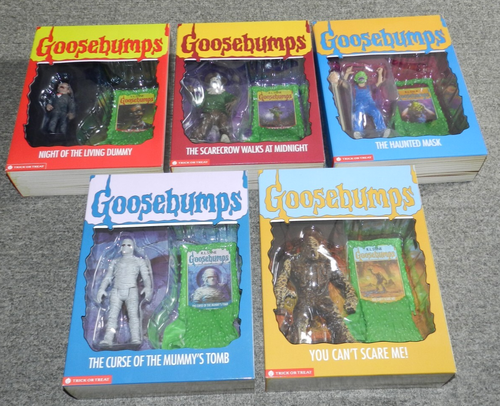 Goosebumps Complete Set Of 5 Figures Factory Sealed Book Style | eBay