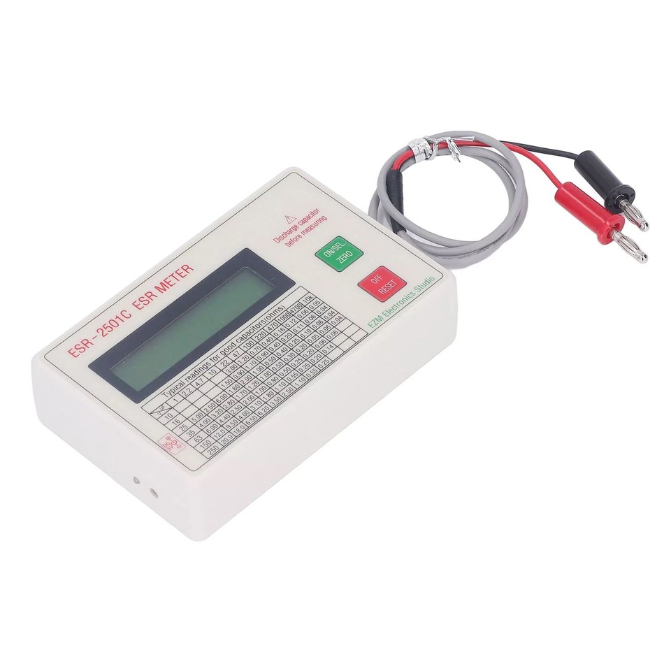 ABS Handheld ESR DCR Capacitor Tester High Accuracy Capacitance Meter ...