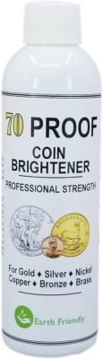 70 Proof Coin Brightener & Cleaner for Gold Silver Copper Nickel Bronze ...