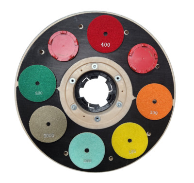 Concrete Polishing Plate for Swing Machines with 6 Pads (PICK TYPE OF ...
