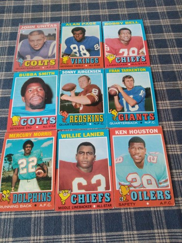 1971 Topps Football Series (1) Near Complete Set 127/132 EX-NRMT | eBay