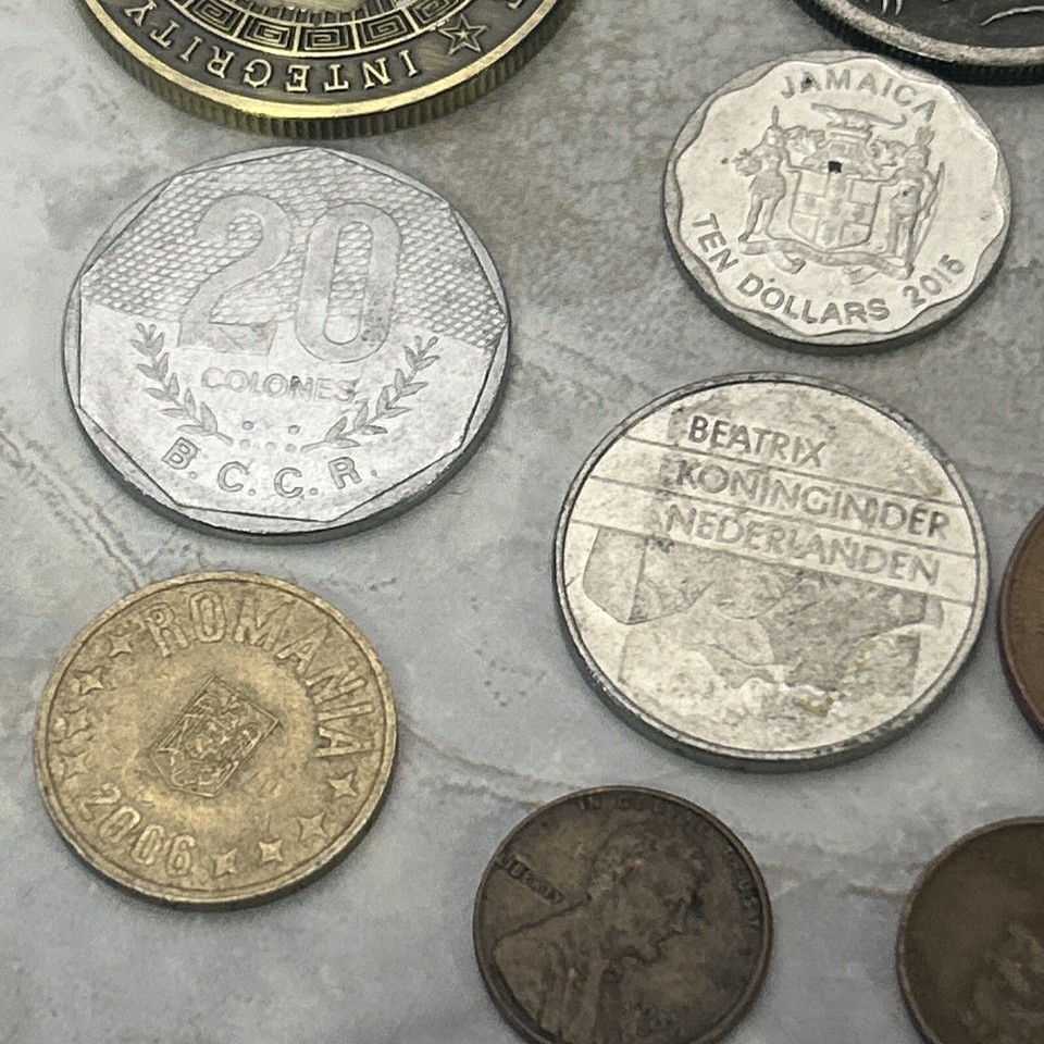 BIG LOT💥Mixed Tokens-USA & Foreign Coins Exonumia-Copper-Silver tone ...