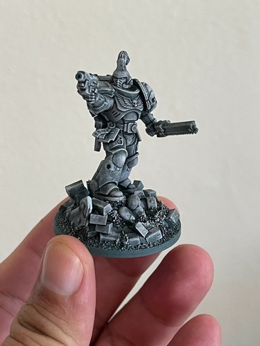 Space Marine True Scale Captain Primaris space wolf conversion 40k bits ...