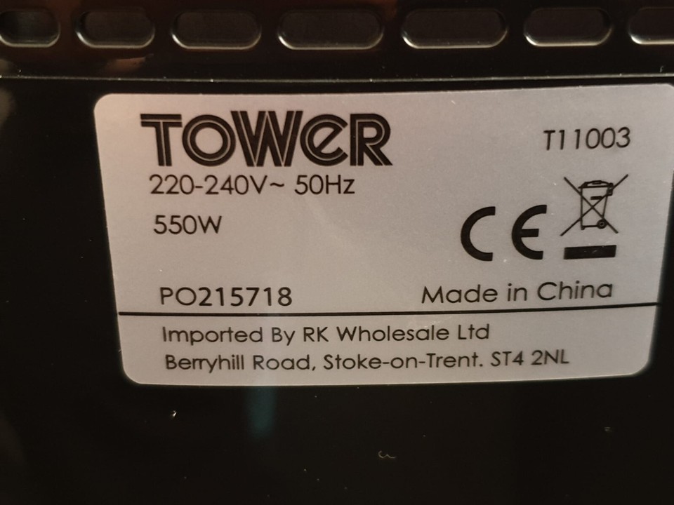 Tower T11003 Digital Bread Maker 550W - 12 Programs Inc. Gluten Free ...