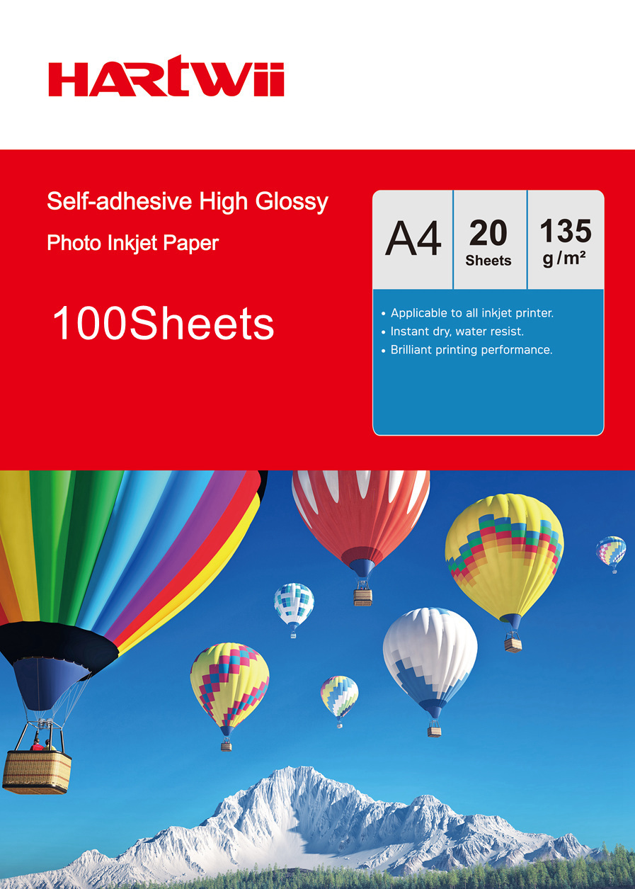 100-200 Sheet A4 135Gsm Self Adhesive Stick High Glossy Photo Paper ...