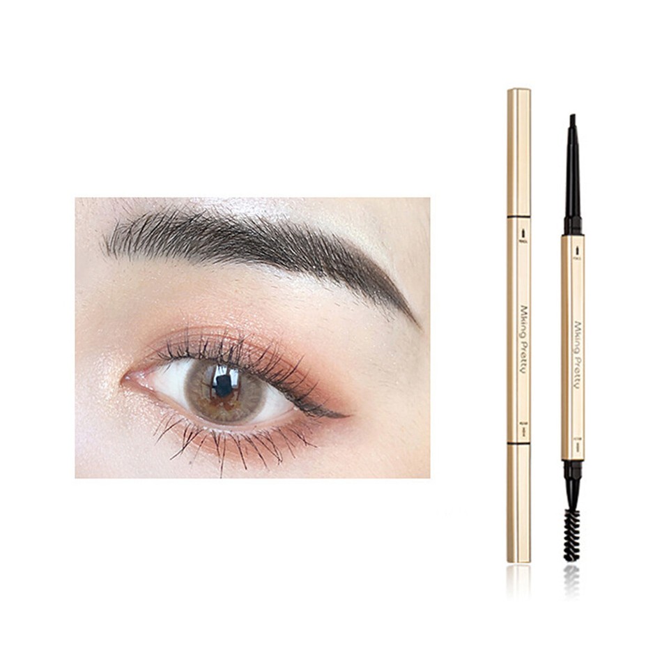 Waterproof Microblading Eye Brow Eyeliner Eyebrow Pen Pencil Brush ...