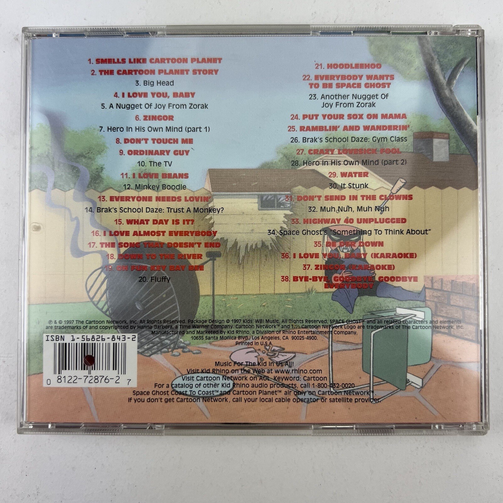 Promo CD Space Ghost’s Musical Bar-B-Que 38 Tracks 1997 Cartoon Network ...