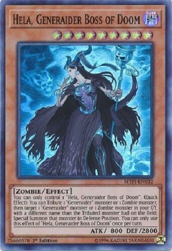 Yugioh - Hela Generaider Boss of Doom 1st Ed Super Rare - Free ...