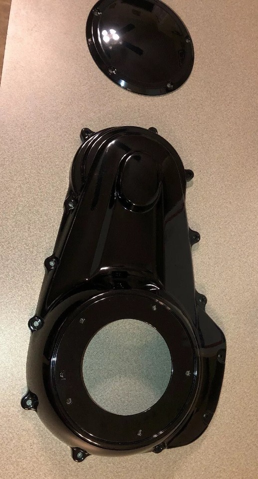 Harley primary cover Milwaukee Eight M8 GLOSS BLACK 2017-2023 TOURING ...