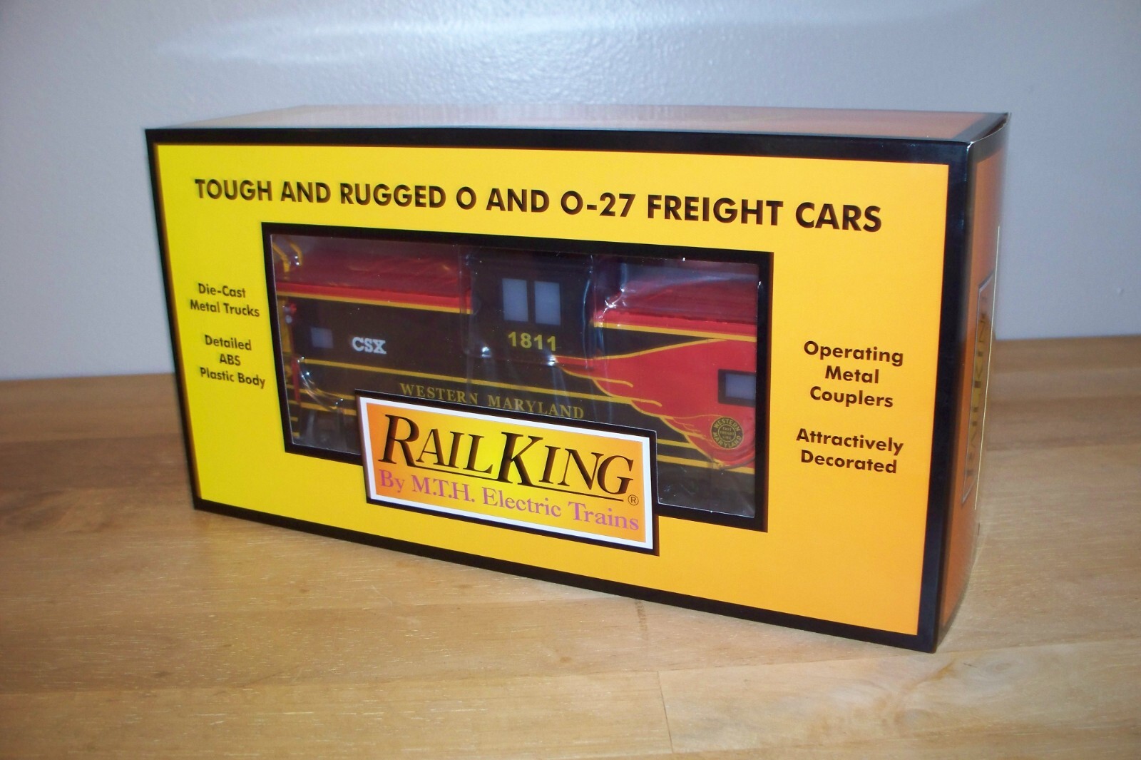 MTH RAIL KING #30-77373 WESTERN MARYLAND (CAR #1811) EXTENDED VISION ...