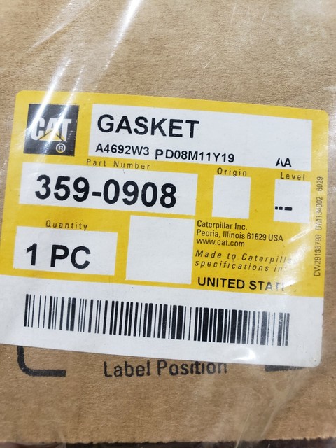 Genuine CAT Head Gasket PN 359-0908 3590908 for sale online | eBay