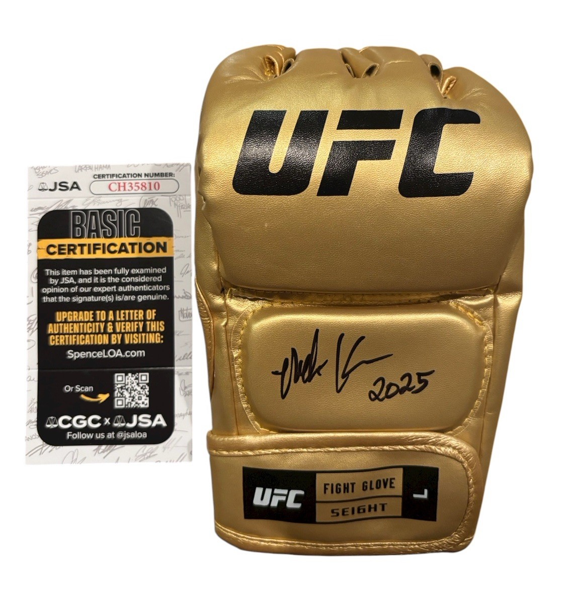 MARK KERR HOF 25 SIGNED UFC Fight Gold Glove autograph JSA auto ...