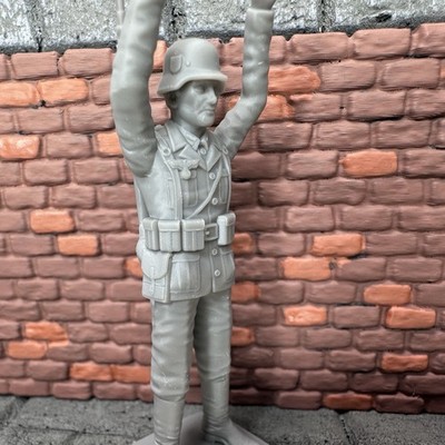 World War 2 Surrendering German Hands Up Toy Soldier WW2 1/32 3D Resin ...